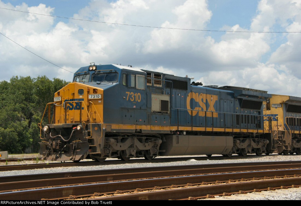 CSX 7310 & 7726 with a southbound mixed freight